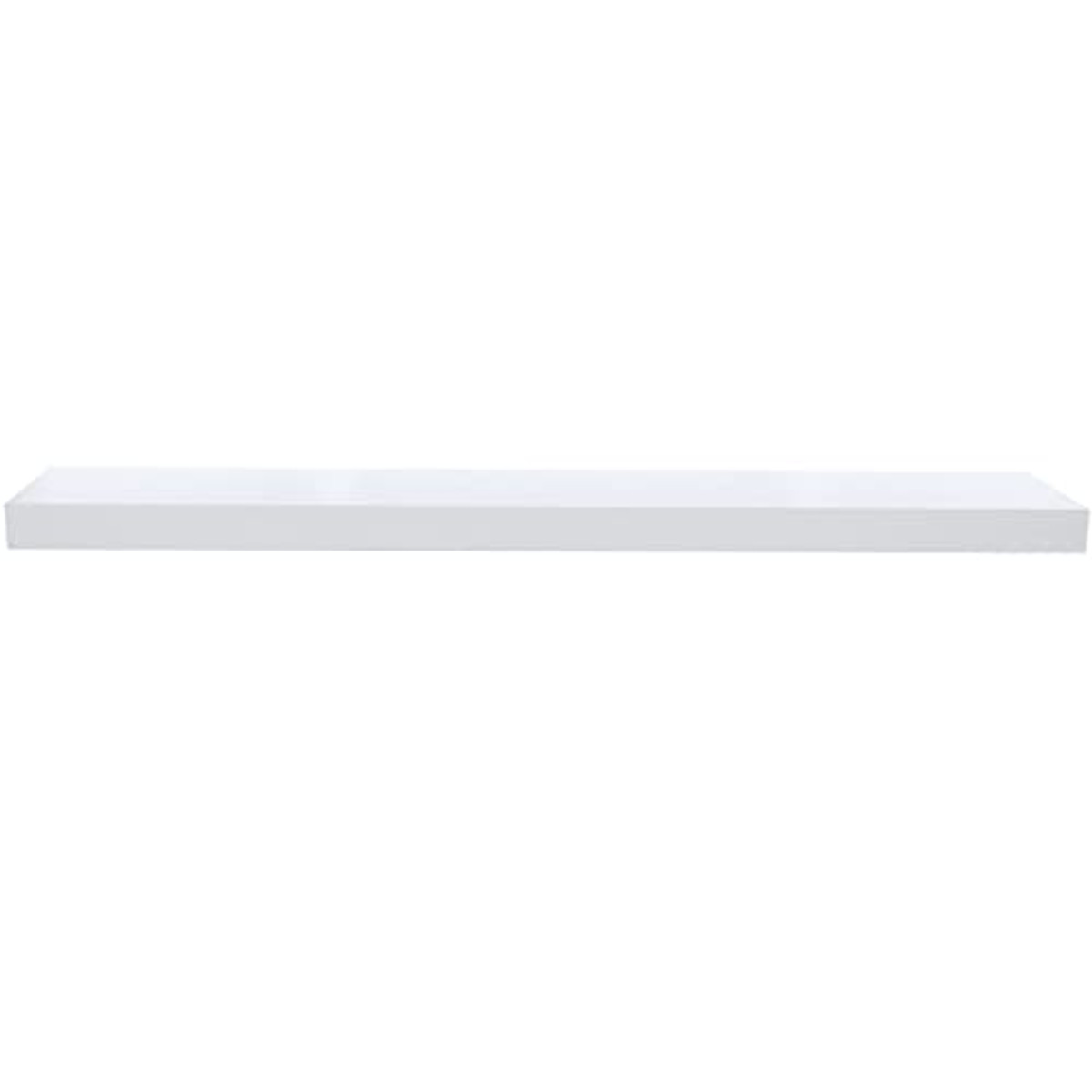 Ballucci Floating Shelf, 35.5" L Wood Wall Mounted Ledge with Invisible Bracket for Living Room, Bedroom, Bathroom, Kitchen, Nursery, 6" Deep - White