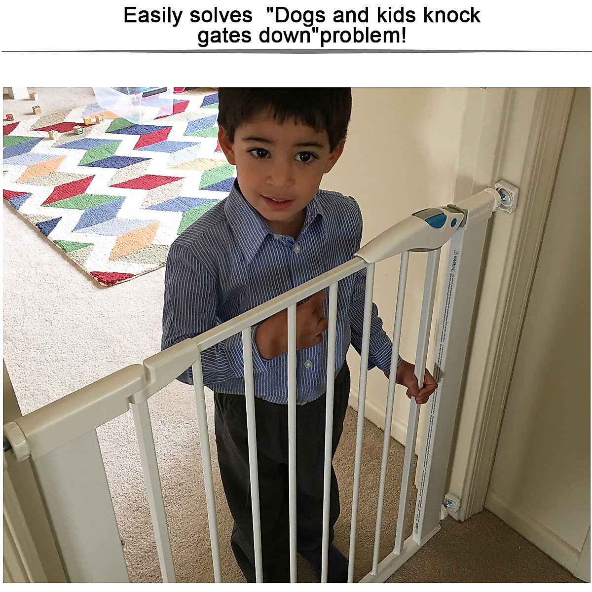 Baby Gate Wall Cups, Dog Gate Wall Protection Guard Prevent Damage from Wall Surface, Door, Wooden Stairs(4 Pack)