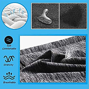 YAN XUAN 1PCS Ear Loops Neck Gaiter Balaclava Bandana Headwear,Ice Silk Cooling Face Scarf for Dust Outdoors Black