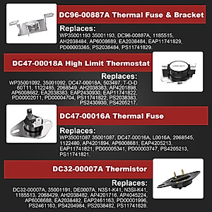 2024 Upgraded DC47-00019A For Samsung Dryer Heating Element dve45r6100w/a3 dve50r5200w/a 3 dv45h7000ew/a2 dv40J3000ew/a 2 dv42h5000ew/a3 dve50m7450w/a3 dv42h5200ew/a3 dvg50r5200w/a3 By Romalon