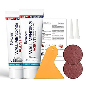 Drywall Repair Kit,2 Pack Wall Mending Agent,Wall Spackle with Scraper, Wall Surface Hole Fill Quick and Easy Solution