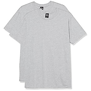 Hanes Men's Nano Premium Cotton T-Shirt (Pack of 2), Light Steel, Medium