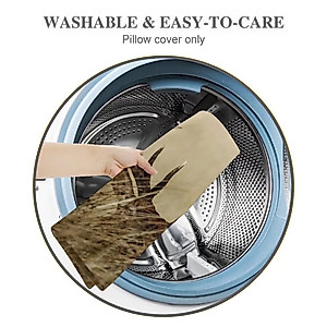 DINJUNA Antler Body Pillow Cover Whitetail Deer Fawn in Wilderness Stag in Countryside Rural Hunting Theme Long Pillow Case Protector Zipper Farmhouse Cushion Bed,Sofa 20''x54'' 6063-Y-004