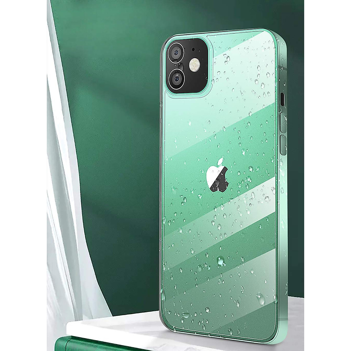 (4-Pack) Tempered Glass Screen Protectors for iPhone 12 Mini 5.4-inch with Back Covers, Akwox 9H Front Screen Protector and Back Screen Protector for iPhone 12 Mini (5.4" Display, 2020)