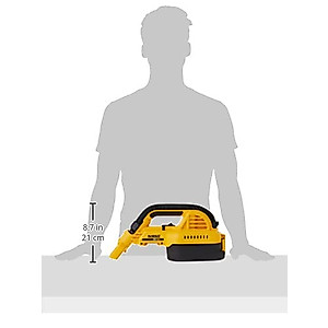 DEWALT 20V MAX Cordless Vacuum, Wet/Dry, Portable, 1/2-Gallon, Tool Only (DCV517B) , Black