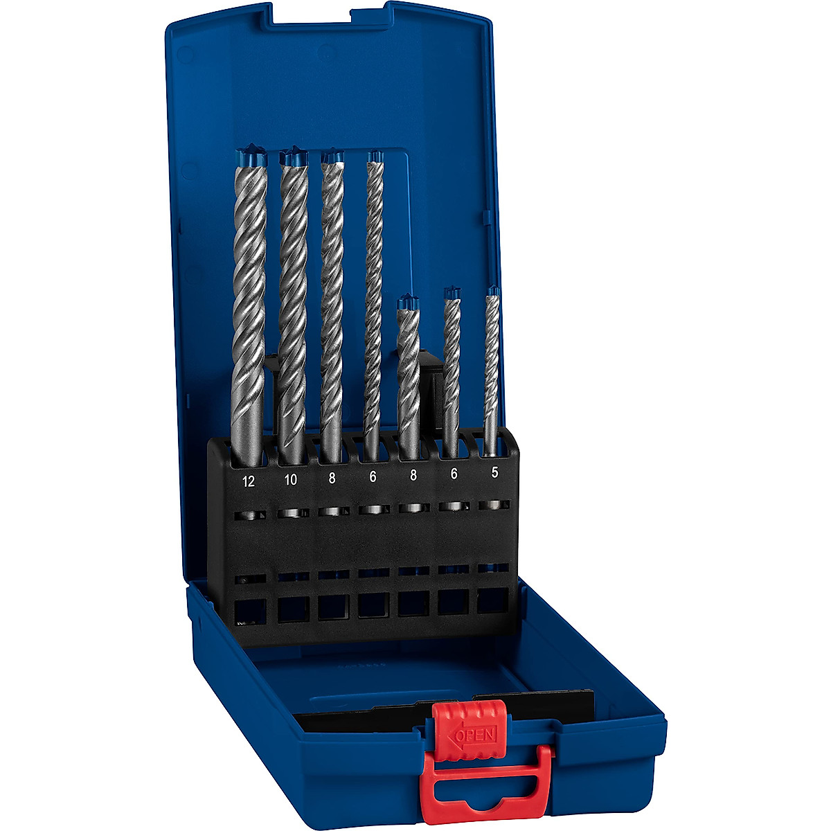 Bosch 7X Expert SDS plus-7X Hammer Drill Bit Set (for Soft Stone, Hard Stone, Ø 5-12 mm, Professional Accessory Rotary Hammer Drill)