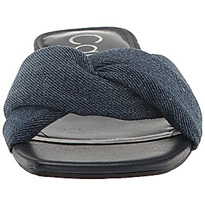 Calvin Klein Women's Marita Sandal, Denim Blue 420, 7