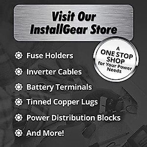 InstallGear 1/0 Gauge Wire (50ft) Copper Clad Aluminum CAA - Primary Automotive Wire, Car Amplifier Power & Ground Cable, Battery Cable, Car Audio Speaker Stereo, RV Trailer Wiring Welding Cable 1/0ga