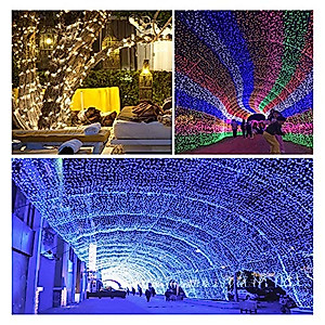 LIUPENGWEI String Lights, 100 LED Fairy Lights Waterproof, 10m Silvery Copper Wire Rope Lights, 24V DC, Christmas Decoration for Home Garden Lawn Wedding Holiday Indoor Party Garden Ghost Light