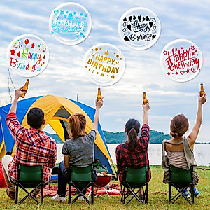 36 Pieces Clear Balloons DIY Transparent Balloons with Birthday Stickers Bobo Balloons for Stuffing LED Light Globus Transparent Stickers Balloons Wedding Party Birthday