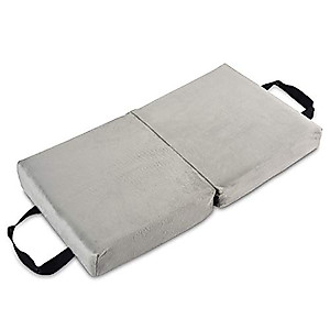 i frmmy Memory Foam Extra Thick Kneeling Cushion Pad- Garden Kneeler for Gardening, Bath Kneeler for Baby Bath, Knee Mat for Work, Extra Large 22x 12 Inch, Thick 2.9 Inch (Gray)