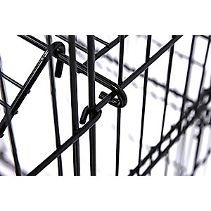 Homey PET INC Folding Wire Cat Ferret Habitat Crate with Casters,Tray and Hammock