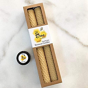 Combo Pack - 8" Taper Pair and Lip Balm - Little Bee of Connecticut