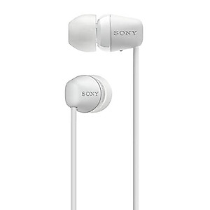 Sony WI-C200 Wireless in-Ear Headset/Headphones with mic for Phone Call, White (WIC200/W)