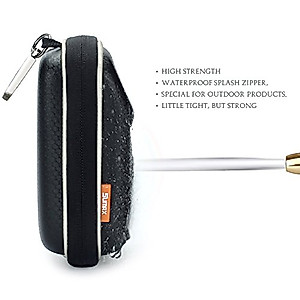 Hard EVA Shock Resistant Compact Digital Camera Case Carrying Protective for Canon PowerShot SX730 HS G9 X Nikon COOLPIX A900 W100 Panasonic Lumix DMC TZ80 Sony Cyber-Shot DSC WX500 HX90 RX100, Black