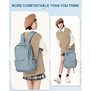 UPPACK Backpack For Women Aesthetic Blue Backpack For Men Lightweight Gym Backpack Bag Casual Daypack Laptop Backpack College