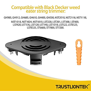 TRUSTLIONTEK Trimmer Blades Head Replacement Spool,Compatible with Black & Decker GH900 GH600 LST522 LCC140，Can Replace AF1003ZP，AF-100-32P Replacement spools. (1+10 Blade), TLHGB-01-BD