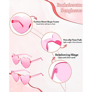 Salfboy 200 Pairs Heart Shaped Sunglasses Heart Sunglasses Bulk Candy Color Plastic Sunglasses Valentines Party Favors
