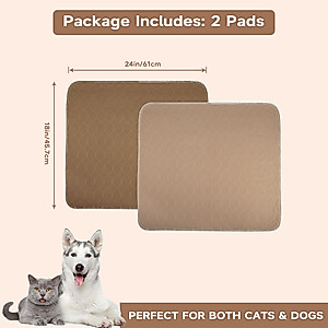 Paw Legend Washable Reusable Dog Pee Pads Super Absorbent (2 Pack) - Washable Reusable Puppy Training Pads | Quality Travel Pee Pads for Dogs | Absorbent and Odor Controlling