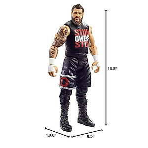 WWE Kevin Owens Action Figure, Posable 6-in Collectible for Ages 6 Years Old & Up