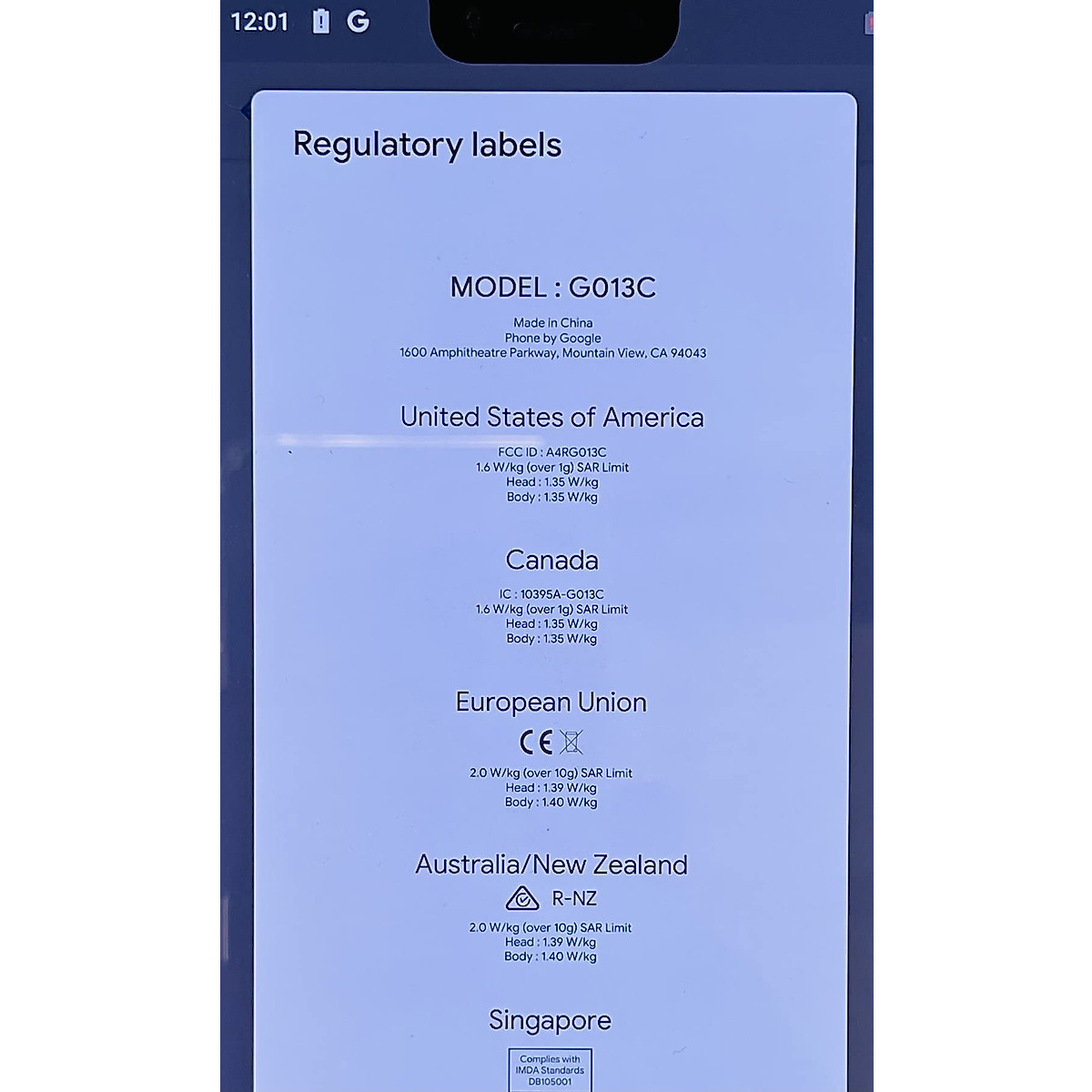 Google Pixel 3 XL G013C Unlocked 64GB 4G LTE Smartphone - Just Black (Renewed)