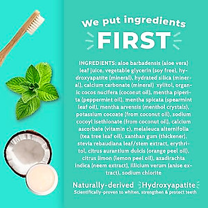 Dr. Brite Whitening Hydroxyapatite Toothpaste, Fluoride and Sulfate Free, Doctor Formulated with Plant-Based Ingredients, Mint, 5 oz - 3 Pack