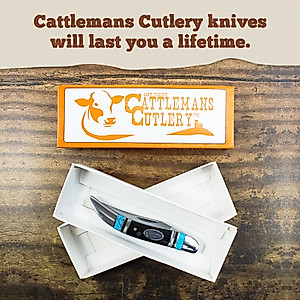 Cattlemans Cutlery Cheyenne Series Blue Horizon Toothpick Folding Pocket Knife