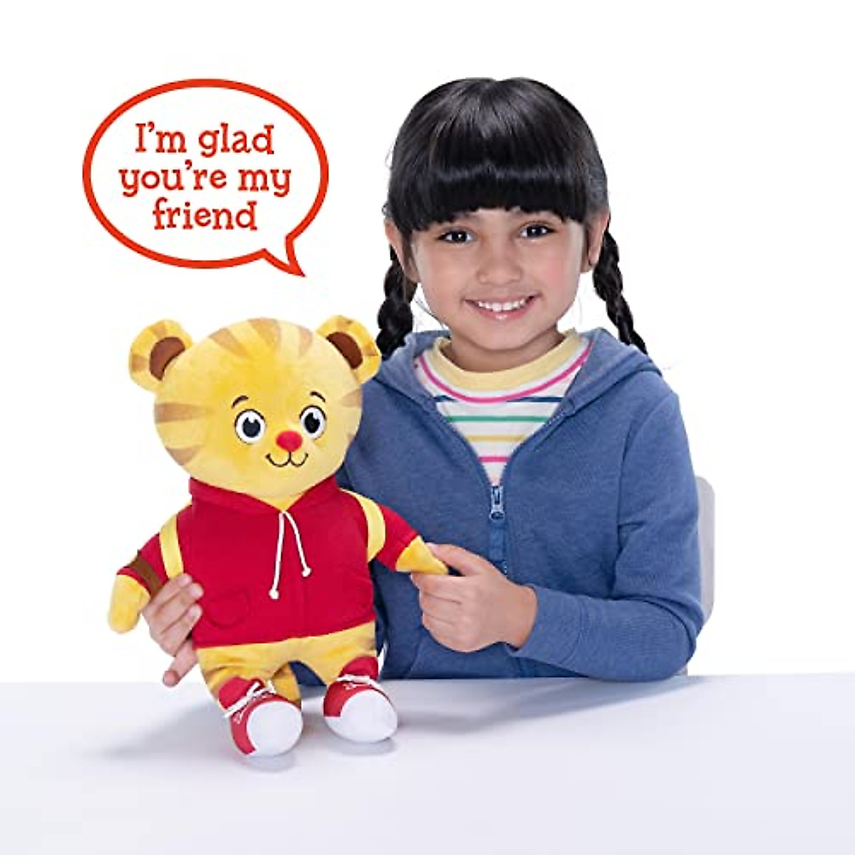 Daniel Tiger's Neighborhood Plush Daniel Tiger Back to School Feature Plush with Tigey and Backpack featuring Music, Sounds, and Phrases!