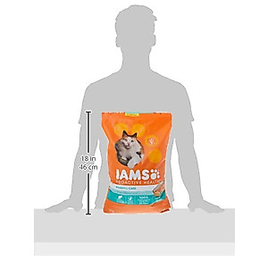 IAMS Proactive Health Adult Hairball Care Dry Cat Food with Chicken and Salmon, 16 lb. Bag