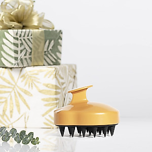 WOW Skin Science Scalp Massager Shampoo Brush for Effective Hair Care and Growth, Soft Silicone Bristles Scrubber, Massage Head in Shower for Stress to Relax, All Hair Types, Straight, Wavy, Curly,