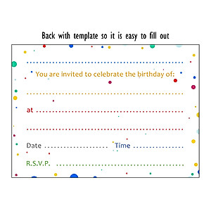 20 Funny Smilies Birthday Invitations for Children or Smiley Enthusiasts (with Envelopes)…