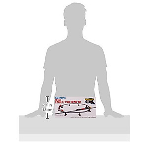 Bachmann Trains 8 PC. E-Z TRACK TALL PIER SET - HO Scale