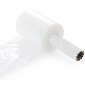 Sam Wrap (R) Stretch Wrap 5" x 1000' Roll with Handle, 80 Gauge Extra Thick Durable Self-Adhering Plastic Wrap for Moving, Packing Wrap Industrial Strength, Clear Plastic Pallet Shrink (2 Pack)