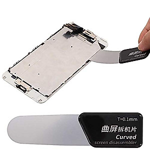 MMOBIEL Ultra-Thin 0,1mm Professional Stainless Steel Curved Spudger Pry Blade Repair Opening Tool