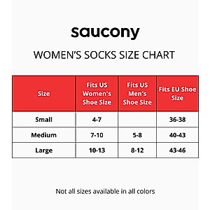 Saucony Women's RunDry Performance Heel Tab Athletic Socks, Available in S-L (8, 16, 24, Assorted Darks (8 Pairs), Small