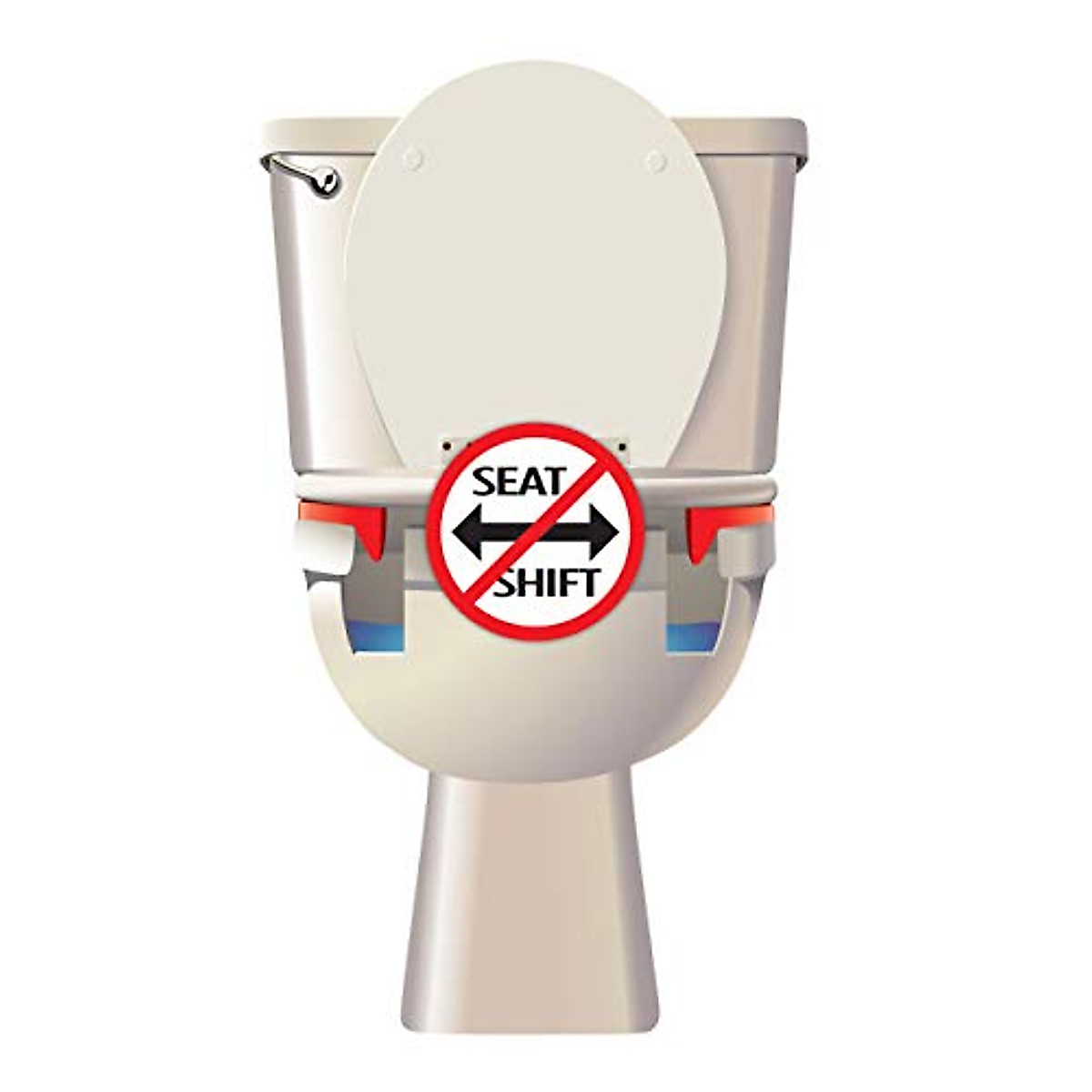 COMPAC HOME Compac’s Stabilizers T Bumpers, Lock Place, Keeps Children, Elderly, Disabled Safe from Slipping Off Shaking, Moving or Wobbly Toilet Seat (1 Set), White, 1 Count (Pack of 1)