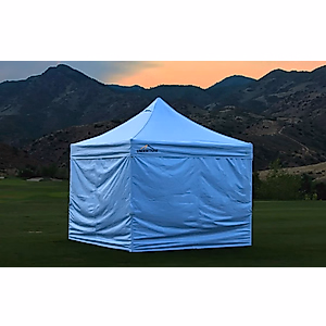 UNDERCOVER X3 10x10 Commercial Canopy Tent – Pop Up Canopy Tent with Sidewalls – Portable Outdoor Canopy Tent (White) – Wheel-Away 10x10 Commercial Canopy Tent