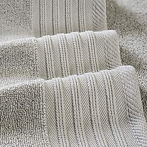 Amrapur Overseas 6-Piece Yarn Dyed Diamond Gate Jacquard Towel Set Rose