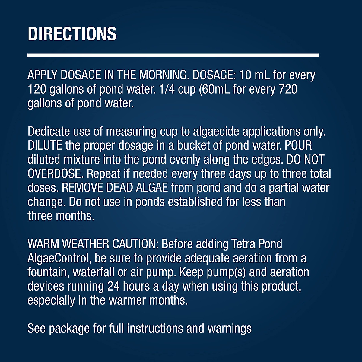 TetraPond Algae Control Treatment For Use With Fish & Plants, 33.8-Ounce