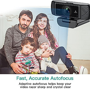 NexiGo N680 1080P Business Webcam with Microphone, Software and Privacy Cover, AutoFocus, Streaming USB Web Camera, for Online Class, Zoom Meeting Skype Facetime Teams, PC Mac Laptop Desktop