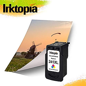 Inktopia Remanufactured Ink Cartridge Replacement for Canon 241 XL CL 241XL CL-241XL (1 Color) for Canon PIXMA MG3620 MG3520 MG3220 MG2220 MG2120 MX532 MX472 MX432 MX452 TS5120 MG3600 Printer