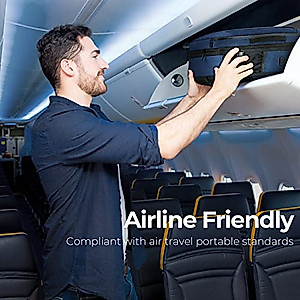 Large Travel Backpack Airline Approved - Carry On Backpack with Detachable Laptop Bag Fits 17 Inch Laptop - Lightweight Personal Item Travel Backpack for Men Women (Navy)