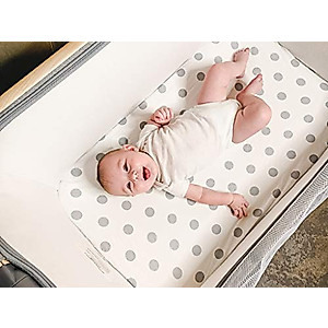 Bassinet Bed Sheets – Premium Bassinet Fitted Sheets 4 Pack – 100% Jersey Knit Cotton Cradle Sheets – Bassinet Bedding for Standard Size Oval or Halo Bassinet Pads – Bassinet Sheet for Boy & Girl