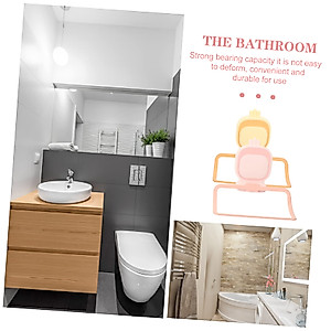 Alipis 6 Pcs Towel rack single towel bar hand towel storage towel ring holder blanket storage for living room wall mounted towel holder towel hanger for bathroom set child no trace pp