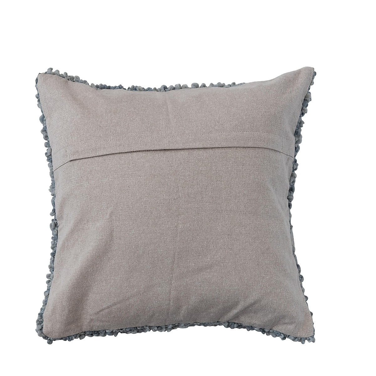 Bloomingville Handwoven Cotton Boucle Throw Pillow Cover, Grey