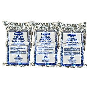 Mainstay Emergency Food Rations with Outdoors Equipment Emergency Guide- 2400 Calorie Full Case of 20 Packs