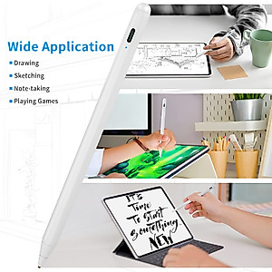 Stylus for Dell Latitude 2 in 1 Pen,1.5mm Fine Tip Pencil Compatible with Dell Latitude 2 in 1 Stylus Pen White