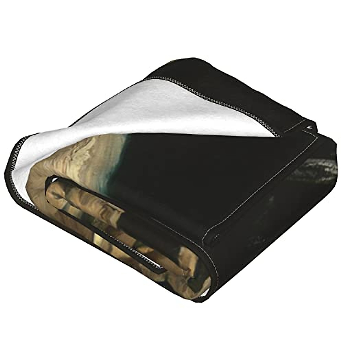 Vincent Van Gogh Painting Throw Blanket Skull of a Skeleton with Burning Cigarette Plush Fleece Flannel Blanket Soft for Sofa Couch Bed Living Room Suitable for All Seasons 60"x50"