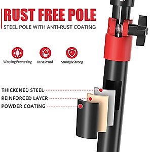 XINQIAO Cabinet Jacks for Installing Cabinets, Heavy Duty Third Hand Tools Adjustable Support Pole from 23.6 IN to 45.3 IN, 2 PCS