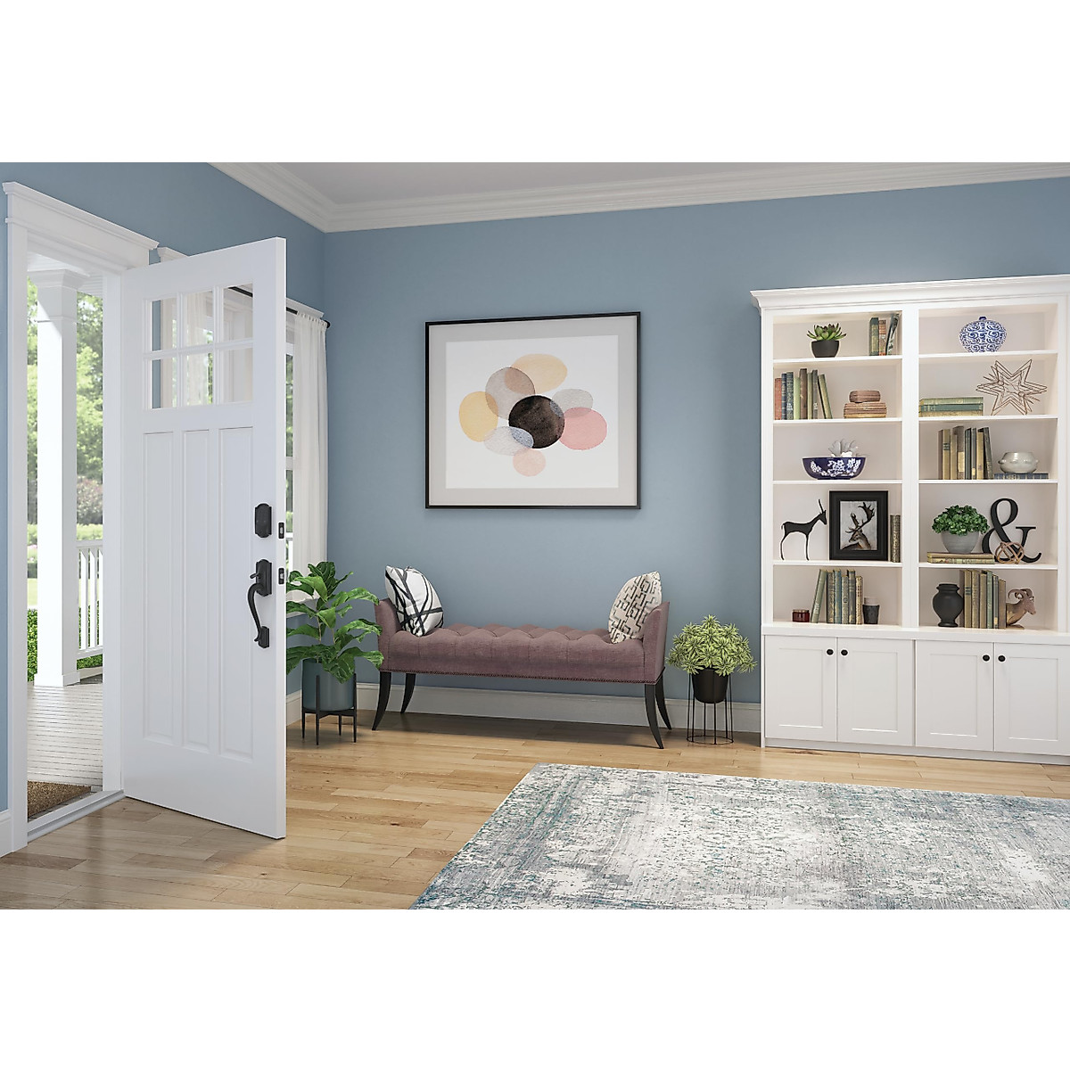 Schlage Encode Smart Wi-Fi Deadbolt with Camelot Trim in Matte Black